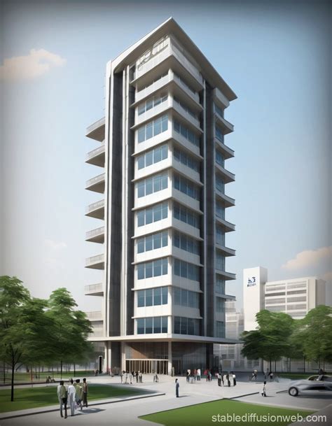 please draw a 3d design photos for new project of a 10 storied for new