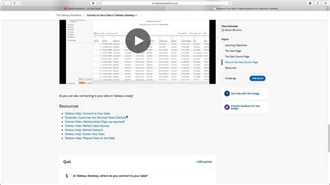 Connect To Your Data In Tableau Desktop Trailhead Challenge Everyday Living Youtube