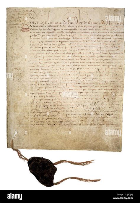 The Edict Of Nantes Issued In 1598 Was A Decree By King Henry Iv Of