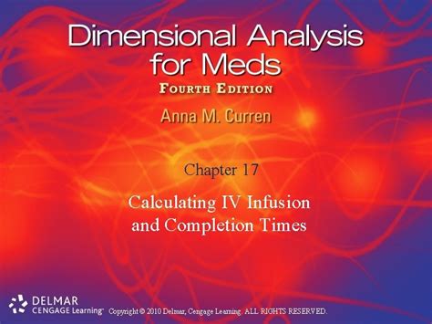 Chapter 17 Calculating IV Infusion And Completion Times