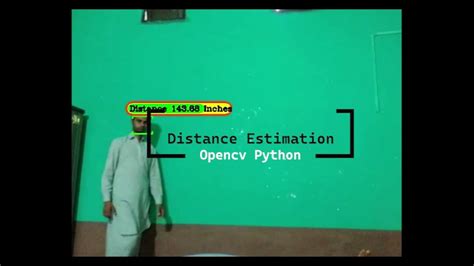 Distance Estimation Demo Opencv Python Youtube