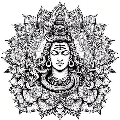 Lord Shiva Art Sketch