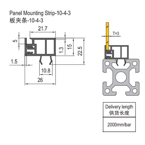 Panel Mounting Strip Mm DIY Geek