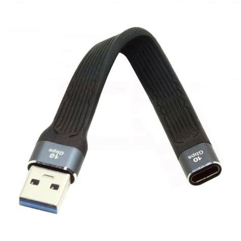 Jser 10gbps Usb 3 1 Type C Female To Usb3 0 Type A Male Flat Slim Fpc