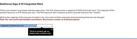 solved additional algo 4 10 integrated work diners are