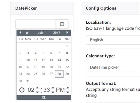 lc datepicker component for angular 2 angular script