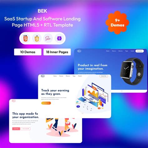 bek saas and software html5 rtl template site templates landing page templates ft agency