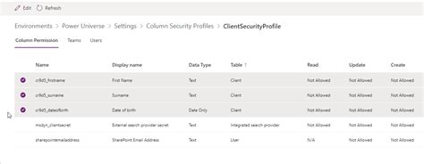 Overview Of Column Level Security In Dataverse Power Platform Universe