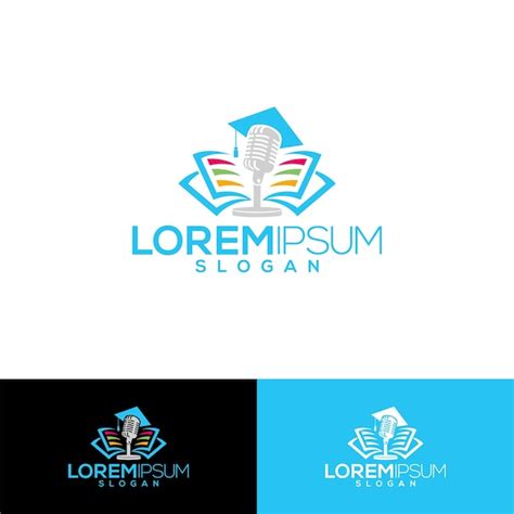 Premium Vector Podcast Education Logo Vector