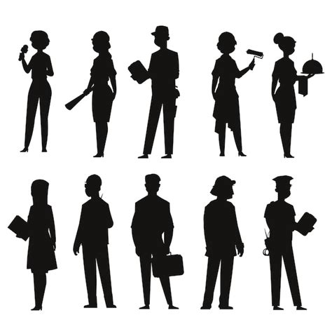 Premium Vector Engineer Policeman Waiter Firefighter Doctor Flat