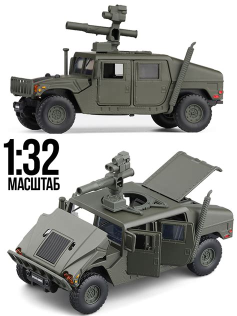 Характеристики Коллекционная машинка, HUMMER H1, Военный Хаммер ...