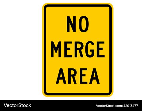 No Merge Royalty Free Vector Image Vectorstock