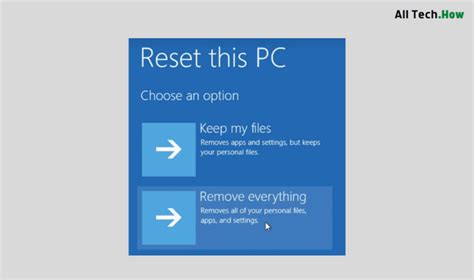 How To Factory Reset Hp Laptop On Windows Without Password