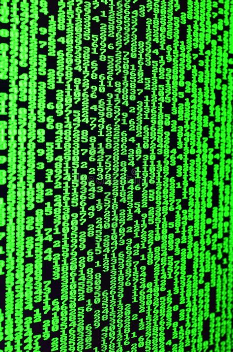 Macro Of Password Selection On The Monitor Of The Office Computer The
