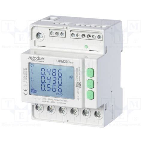 Upm209rgw Multifunction Three Phase Meter With 4 Din Modules Includes Rogowski Coils
