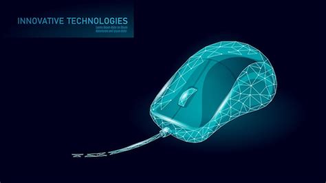 Premium Vector Computer Wire Mouse D Concept Technology Control