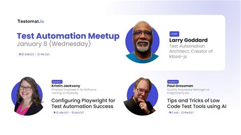 Test Automation Meetup January 2025 Youtube