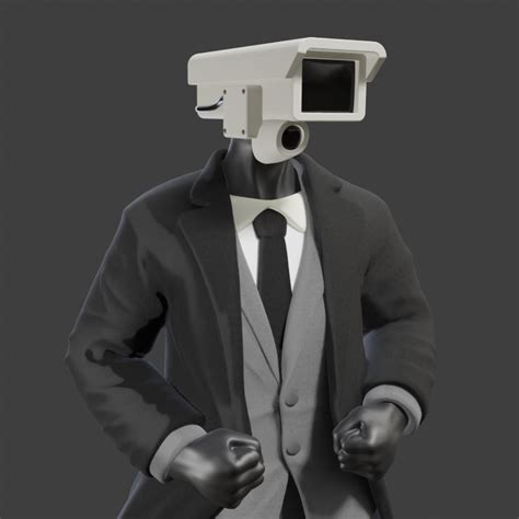 Stl File Cctv Man Skibidi Toilet Figurine Statue Fan Art 👨 ・3d Print