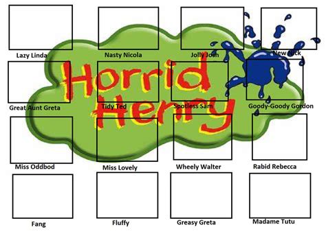Horrid Henry Cast Meme Part 2 By Snivy0711 On Deviantart