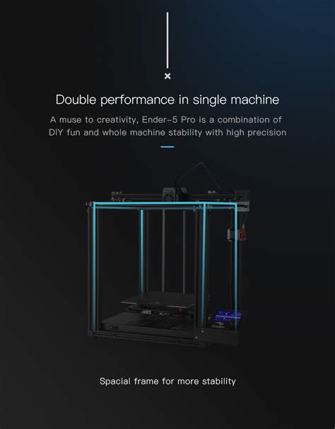 Creality Ender 5 Pro 3d Printer Silent Board Pre Installed — Printers 3d