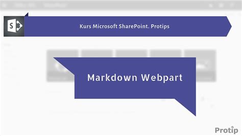 Markdown Webpart Youtube