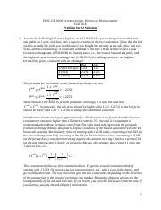 Problem Set F Solutions Pdf FINC UB INTERNATIONAL FINANCIAL MANAGEMENT Fall