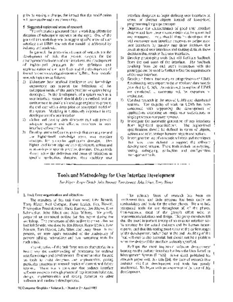 Pdf Tools And Methodology For User Interface Development