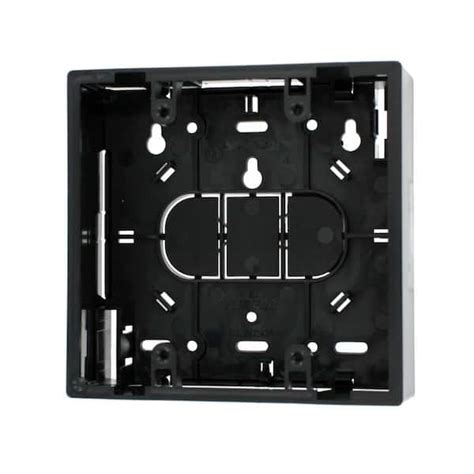 Leviton 2 Gang 1 89 In Box Depth Surface Mount Back Box Black 42777 2ea 42777 2ea The Home Depot