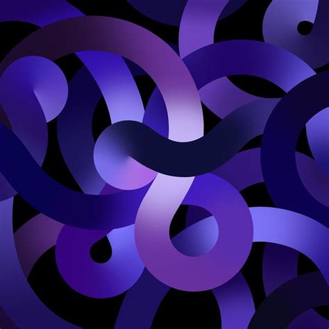 Ipad Air 5 Stock Wallpaper Ribbons Purple Light Iphone Cool