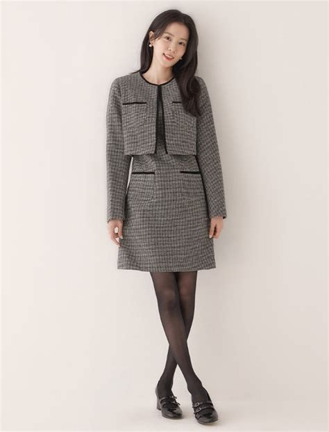 로엠 자켓형 트위드 원피스2colors 하객룩 원피스 Rmowd4vr25