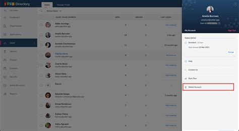 Subscription Management Delete Account Admin Guide Zoho Directory