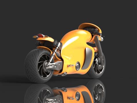 3d Obj C 01 Motorcycle Concept