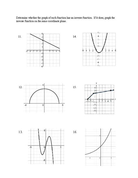 Inverse Functions More Challenging Hw With Answer Key Tpt