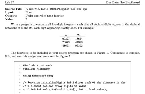 Solved Lab 17 Due Date See Blackboard Source File Input