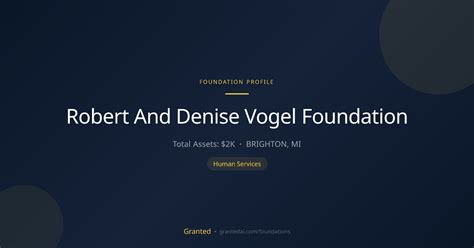 Robert And Denise Vogel Foundation Granted Ai