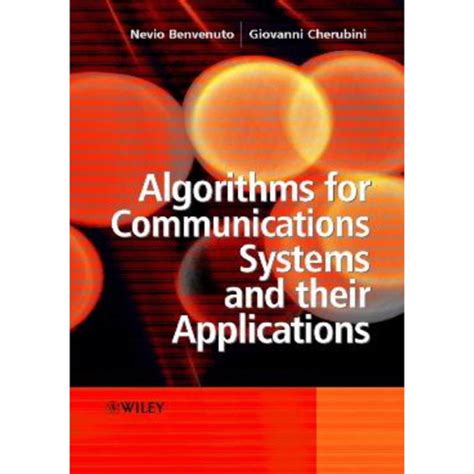 Algorithms For Communications Systems And Their Applications Submarino