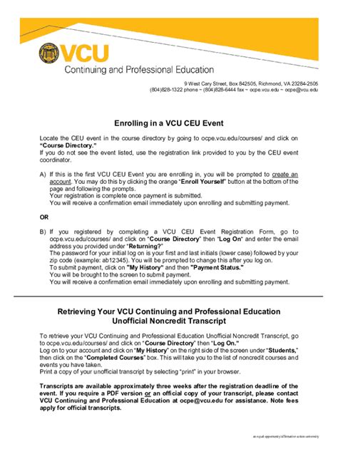 Fillable Online Ceu Registration Form Fax Email Print Pdffiller