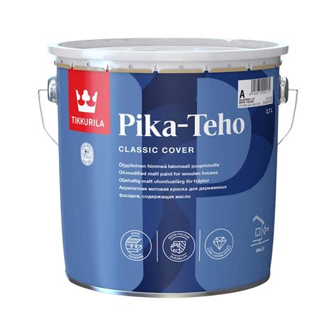 Tikkurila Pika-Teho Acrylic Moisture Regulating Exterior Wood Paint ...