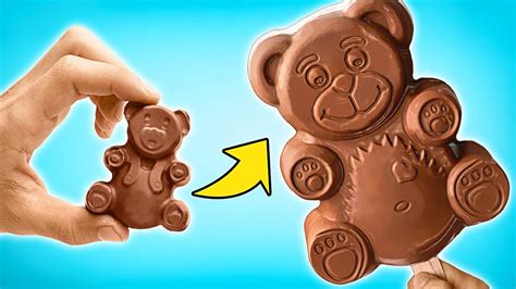 Гигантское шоколадное мороженое в форме медведя 😋 Давайте делать самые вкусные сладости Youtube