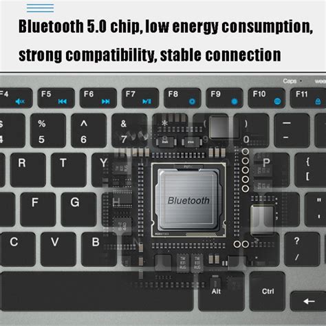 Inphic V780b 78 Keys Silent Wireless Bluetooth Keyboard Colour Black Three Modes Charging Version