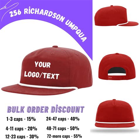 256 Richardson Umpqua Cap Customized 256 Richardson Cap Your Logo Or