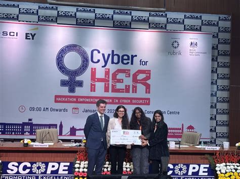 Drumrolls The Winner Of Cyber For Her Hackathon Is Team Fallen Order Heartfelt Congratulations