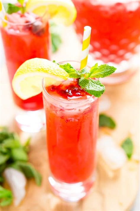 Sparkling Raspberry Lemonade Recipe Sugar And Soul