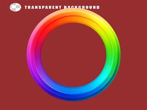 Premium PSD Unity Rainbow Circle On Transparent Background