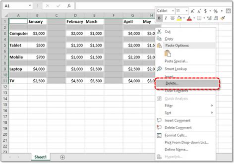 How To Delete Blank Cells In Excel Remove Blank Rows Column