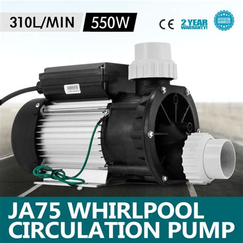 Ja75 550w Massage Bathtub Pump Spa Whirlpool Circulation 19500 Lph