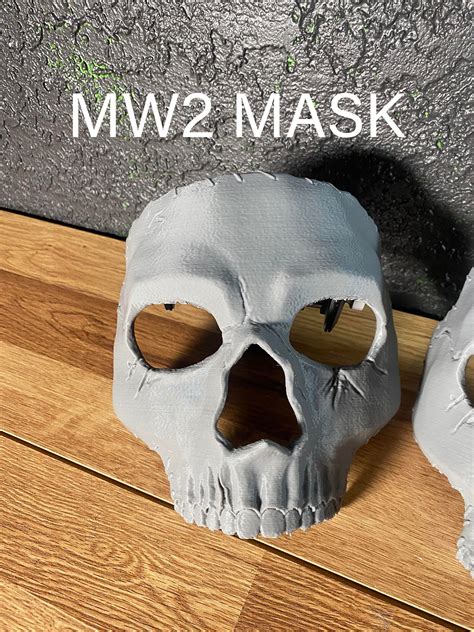 Mw2 Ghost Mask 3d Print Warzone Etsy Canada