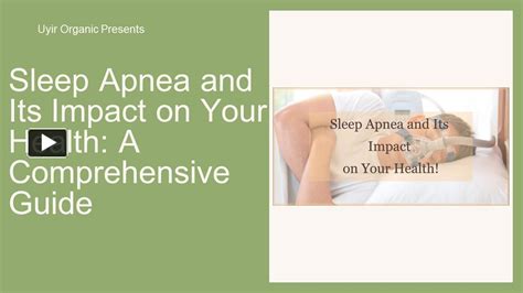 PPT Sleep Apnea And Its Impact On Your Health A Comprehensive Guide