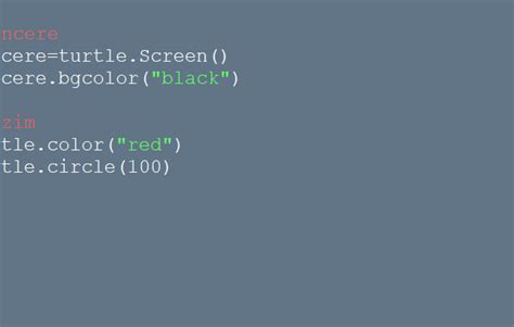 Python Daire Çizme Turtle Modülü Tasarım Kodlama