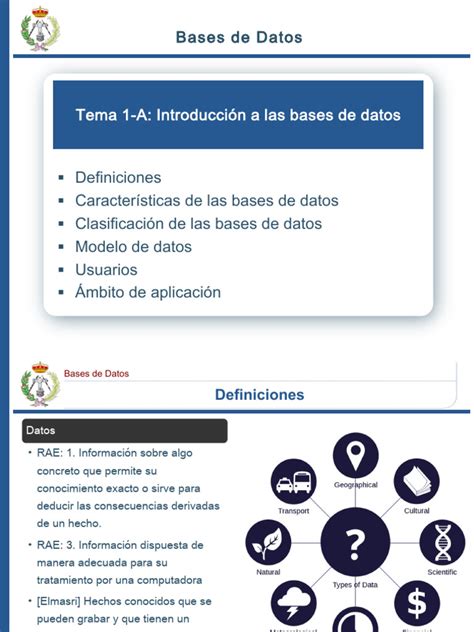 tema1 introduccion y sgbd pdf bases de datos modelo relacional